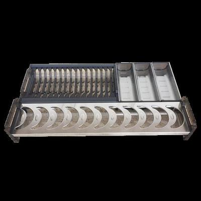 拉篮调味篮厨房橱柜碗碟架筷子盒盘碗架厨柜置物架带接水盘可沥水