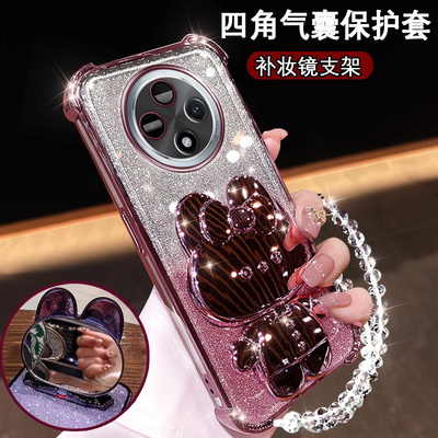 OPPOA3Pro手机壳可爱镜子支架