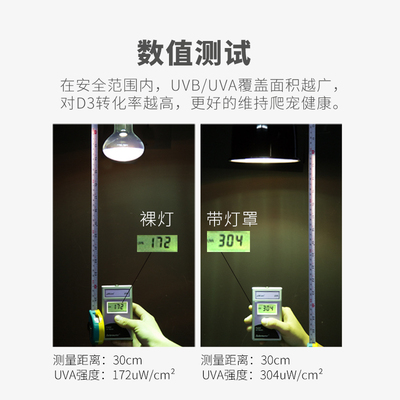 Reptizoo爬宠灯罩uva加热uvb深桶防烫爬虫饲养缸保温陆龟晒背灯架