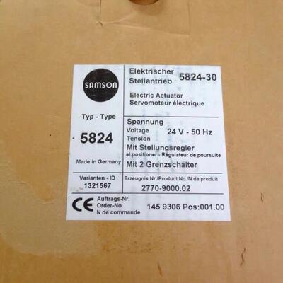Samson 1321567 萨姆森电动执行器 5824~询价