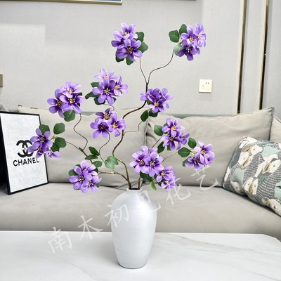 高级感藤蔓喇叭花仿真花假花餐桌客厅摆件艺术感枝条婚礼拍照装饰