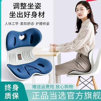 NGTstyle护腰坐垫人体工学坐姿椅学习办公久坐不累神器撑背靠垫
