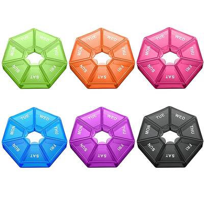 Pill Box Organizer Portable Travel Pill Box Dispenser Medici