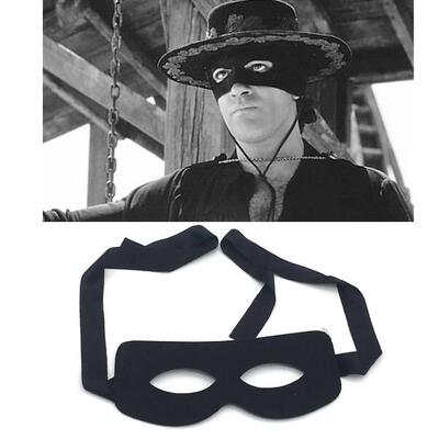 Halloween mask film with Zorro eye mask dance party performa