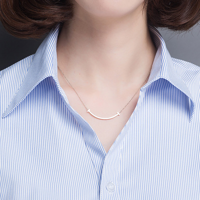 2021夏季女士商务短袖衬衫白底蓝条纹显瘦职业装V领修身工装衬衣