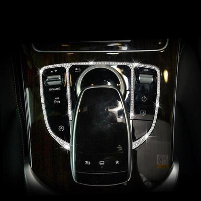 适用奔驰新C级新E级C180LC200L改装GLC260E200C200中控系统装饰