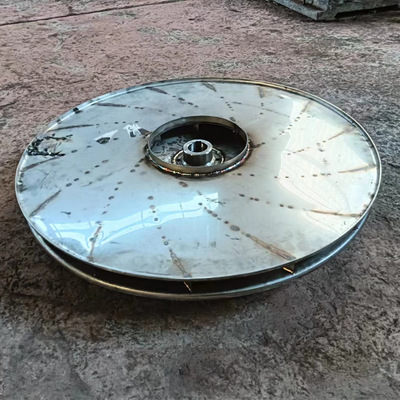 兆拓风机AZY16-1000-7.5汽轮机轴封抽风机叶轮 不锈钢翻边强度高