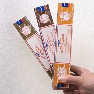 Nag champa赛巴巴印度香藏香黄花香檀香进口香薰熏香线香安神天然