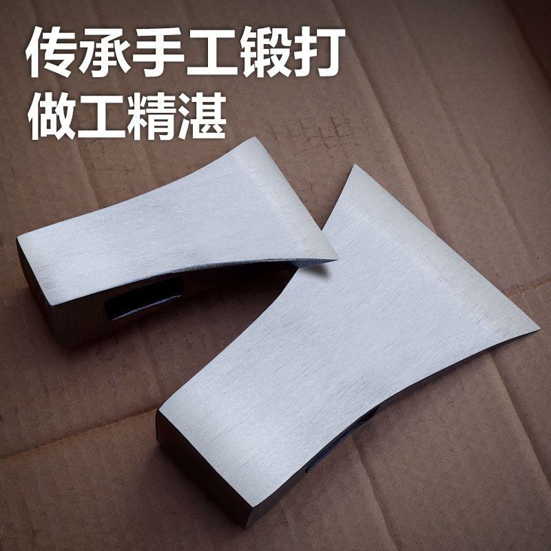轨道钢锻打全抛光特锋利板斧精品砍树砍柴木工多功能精抛光抛亮斧