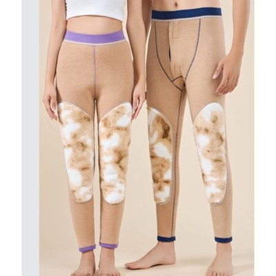 升级款加绒加厚加长护膝男女同款保暖裤