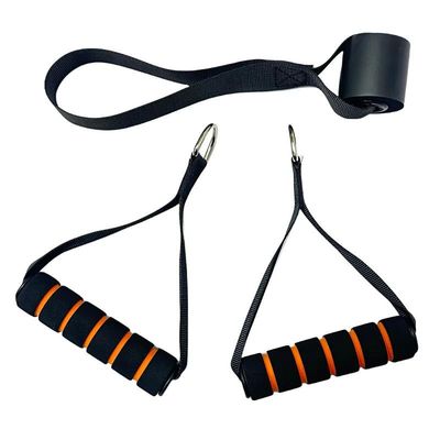 健身器材配件 手柄门扣脚环扣组合拉力绳弹力带套装配件安全运动