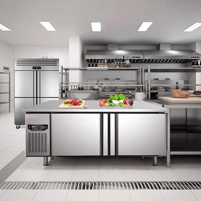 出口商用工作台冰柜undeounterfreezer不锈钢冷藏卧式fridge