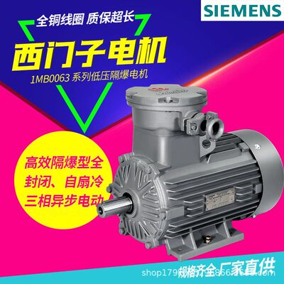 西门子电机SIMOTICS XP 1MB0063低压隔爆15kw三相异步电动机厂家