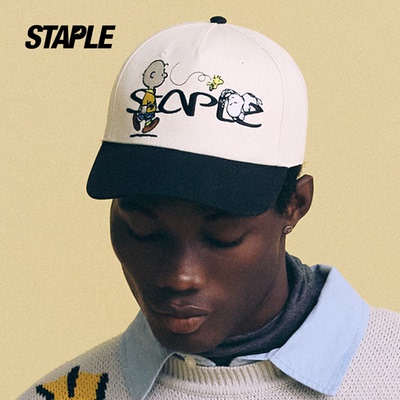 STAPLE×Snoopy联名刺绣棒球帽
