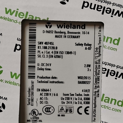 Wieland威琅安全继电器 SNV 4074SL