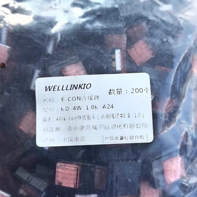 议价全新原装WELLLINKIO E CON连接器，型号KD 4