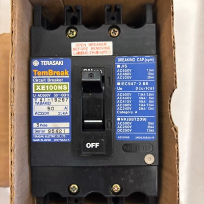 议价TERASAKI，XE100NS，XS100NS，50A，3议价