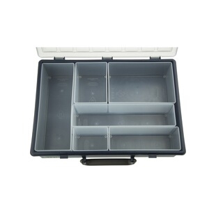 Raaco 6格零件盒塑料盒工具收纳盒 138611 78mmx338mx261mm