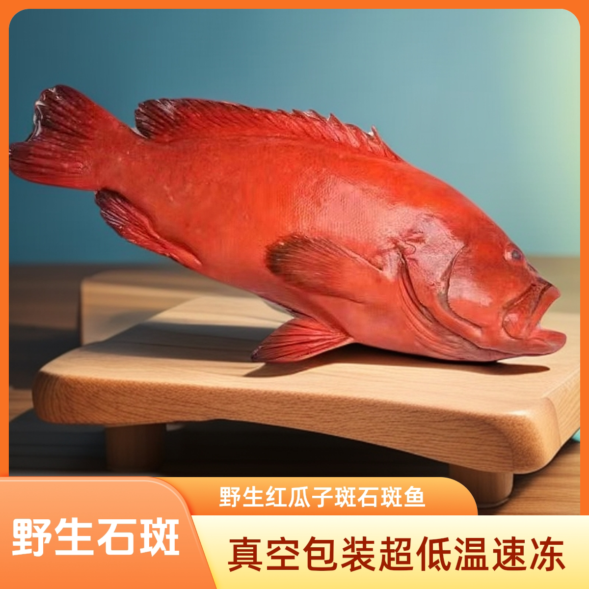 锦山里海南红瓜子斑鱼海鲜新鲜冰鲜冷冻处理深海红石斑鱼宴席送礼