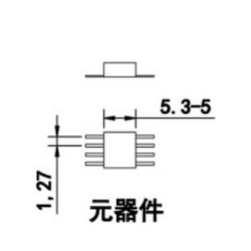 JFP-8-5.5-1.27测试座现货标品 SOP8测试座间距1.27本体尺寸5.5