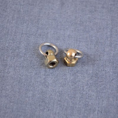 太极剑配件武术表演剑护手手挡纯铜螺G丝手柄手把宝剑装饰螺母螺