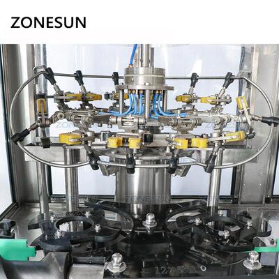 ZONSU动N全自翻转式灌装洗瓶风烘干E设备红葡酒MRP萄酒灌装旋盖贴