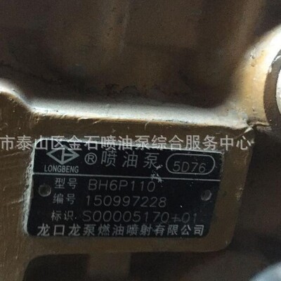 上柴 S00005170+01 喷油泵 BH6P110 龙口油泵总成 BP5D76 现货