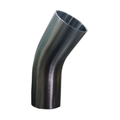 asme bpe 45 deg weld ended 316L 45度长焊接弯头外拉丝内镜面