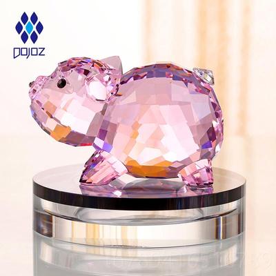 高档品车内饰摆件仿水晶小猪汽车摆件爱车内可装饰车上装饰品车载