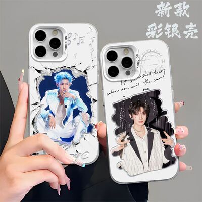 适用iPhone13苹果12p适用VIVOIQOO15创意彩银17ProMax硬14PLUS高级感手机壳TF家族余宇涵ins风适用华为NOVA16