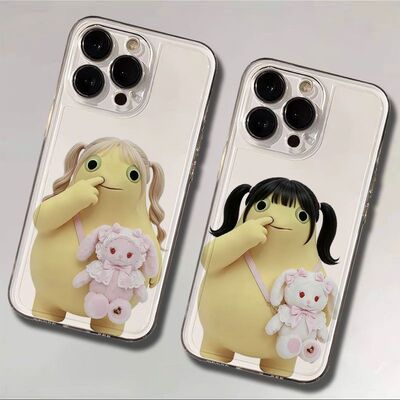 适用iPhone13苹果15p12创意透明18ProMax软14PLUS高级感手机壳兔兔甜妹双马尾奶龙适用华为NOVA16/红米NOTE17