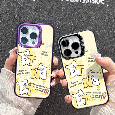 苹果15适用14TNT时代少年小狗13ProMax可爱iPhone17卡通华为Pura90手机壳硬16Plus周边一加ACE6彩银13ins风12