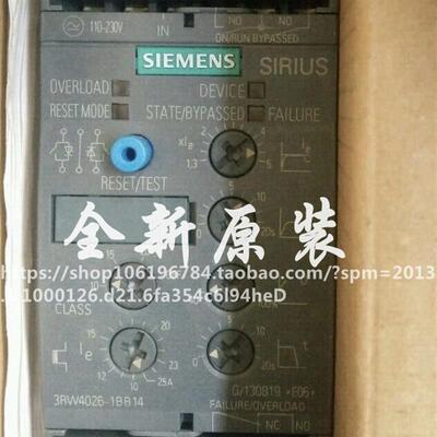 全新正品进口系列软启动器 3RW4026-1BB14 询价