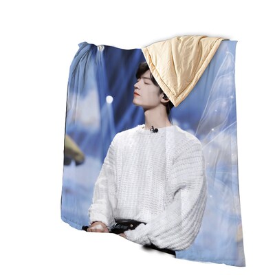 来图定制明星肖战纯棉夏凉被四件套单人L学生空调被薄被子可机洗