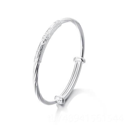 正品clect珂里理镯枝手女连款纯银999足银镯子母亲节礼物银实用送