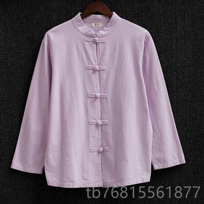 正品春麻秋棉太极服女上衣练 中中国风太极拳功服晨练服式外套