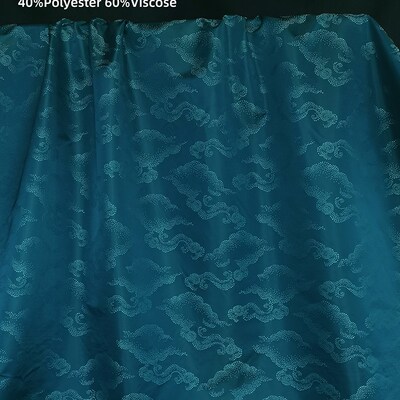 窗帘面料绣花点云布料101259