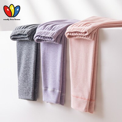 儿童德绒秋裤男女童加厚保t暖裤贴身内穿三角裆收口线裤男童打底