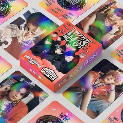 现货124张镭射卡NCT127专辑闪卡ins粉丝应援照片卡双面LOMO卡