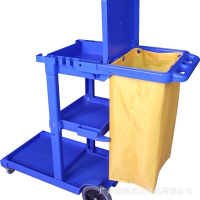 白云AF08160A保洁车物业酒店宾馆客房清洁工具车多功能手推清包车