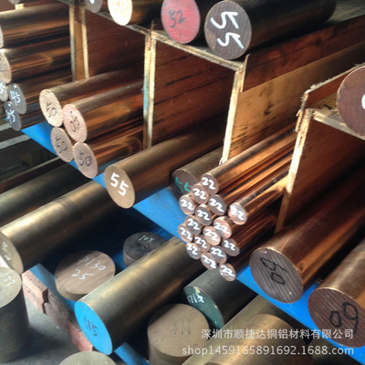 高硬度易车铍青铜圆棒 C17200国产铍铜棒 直径Φ1-200mm