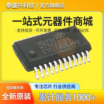 合泰原装HT66F3185 24SSOP AD型单片机带EEPROM UART LCD 代烧录