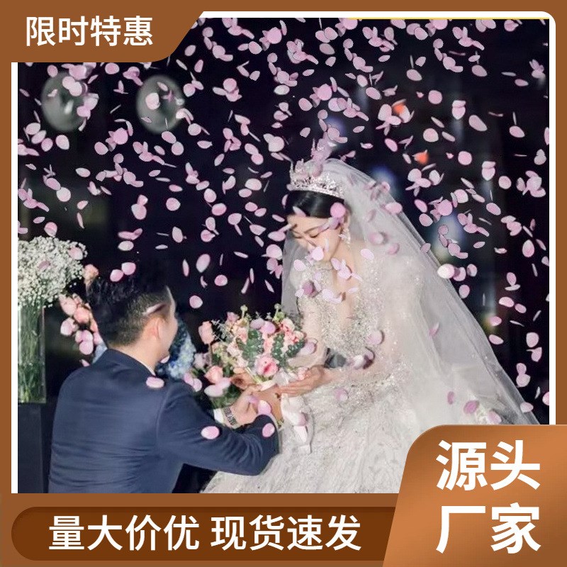 婚礼炮花瓣雨婚庆用品结婚礼炮筒喷花筒手持礼花筒6800片花瓣雨