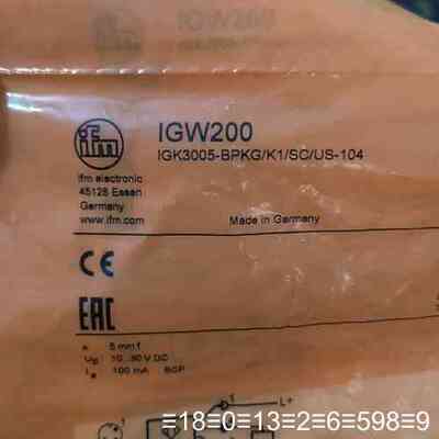 IGW200接近开关，，带原，没用过。议价