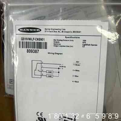 BANNER/邦纳传感器正品：QS18VN6LP-C