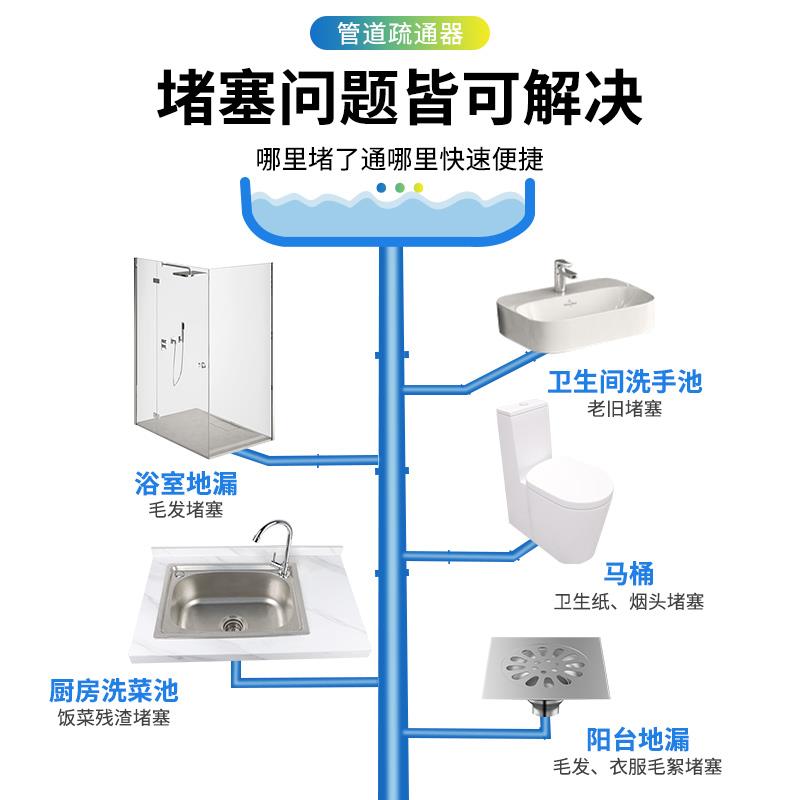 管道清洁棒下水道疏通除臭去异味小飞虫强力排水管去污清洁疏通剂