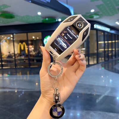 适用宝马钥匙套7系730li 740液晶新5系535LE6系GT包X3/X5/X7扣壳