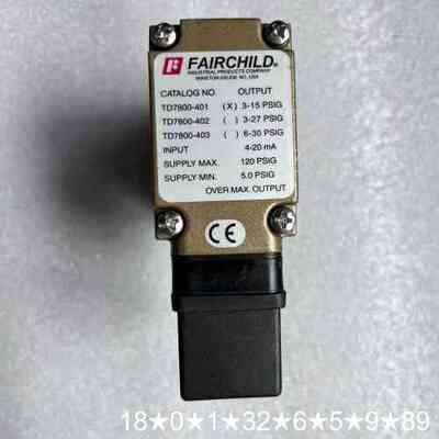 FAIRCHILD TD7800-401 3-15PSIG