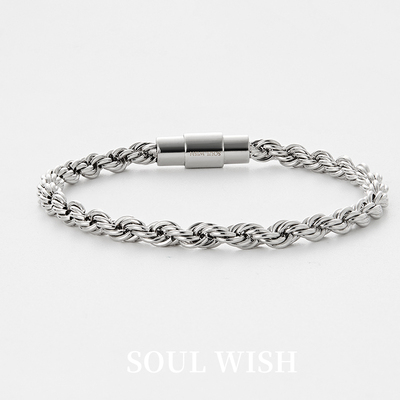 【王凯同款】 SOUL WISH未饶白金色手链中性轻奢小众精致金属手链