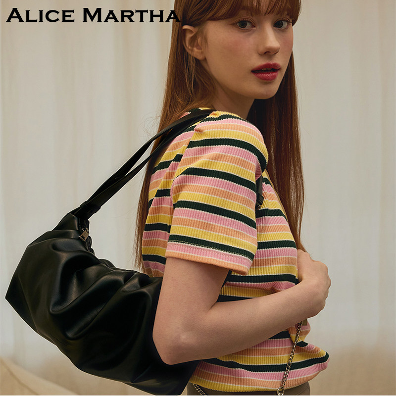 韩国ALICE MARTHA女单肩斜挎云朵包轻盈通勤女包小众设计感包包